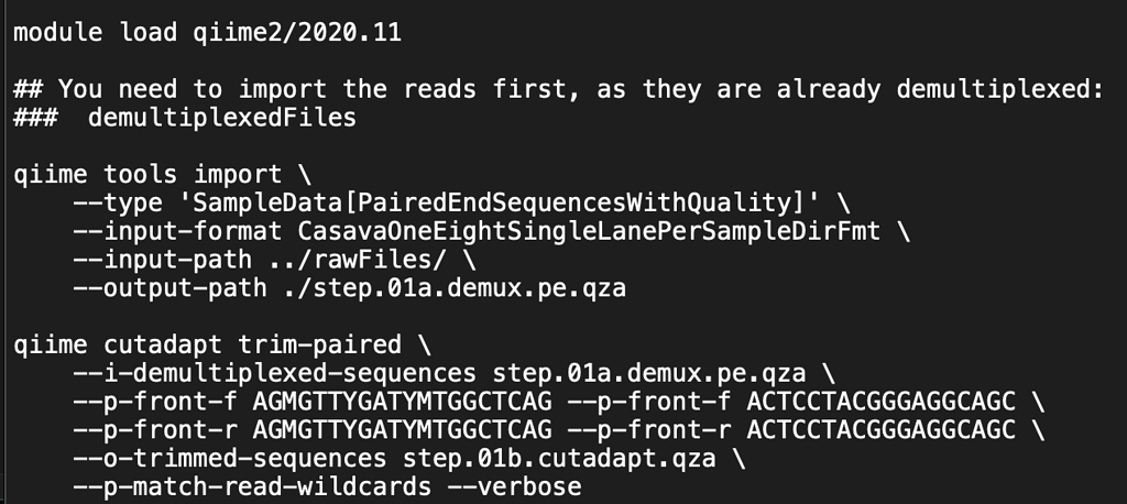 Trimming sequences with cut-adapt to prep for both DADA2 and deblur ...
