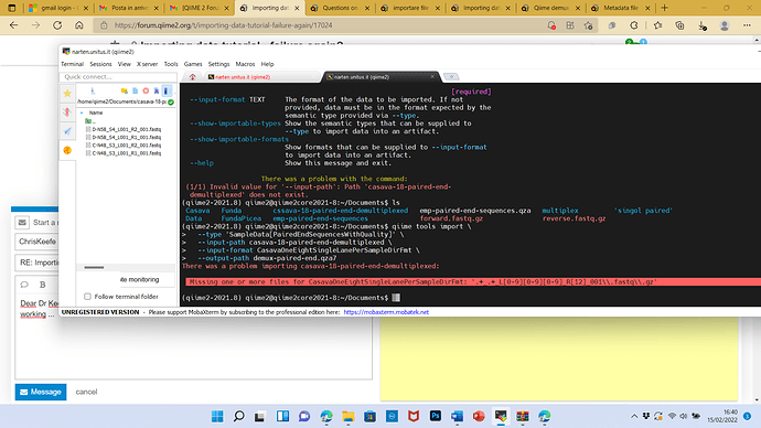 import Casava 1.8 single-end demultiplexed fastq¶ - User Support ...