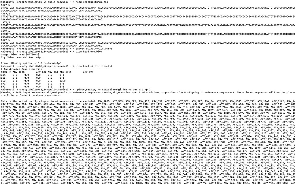 PICRUST2 removing all ASV sequence - Other Bioinformatics Tools - QIIME ...